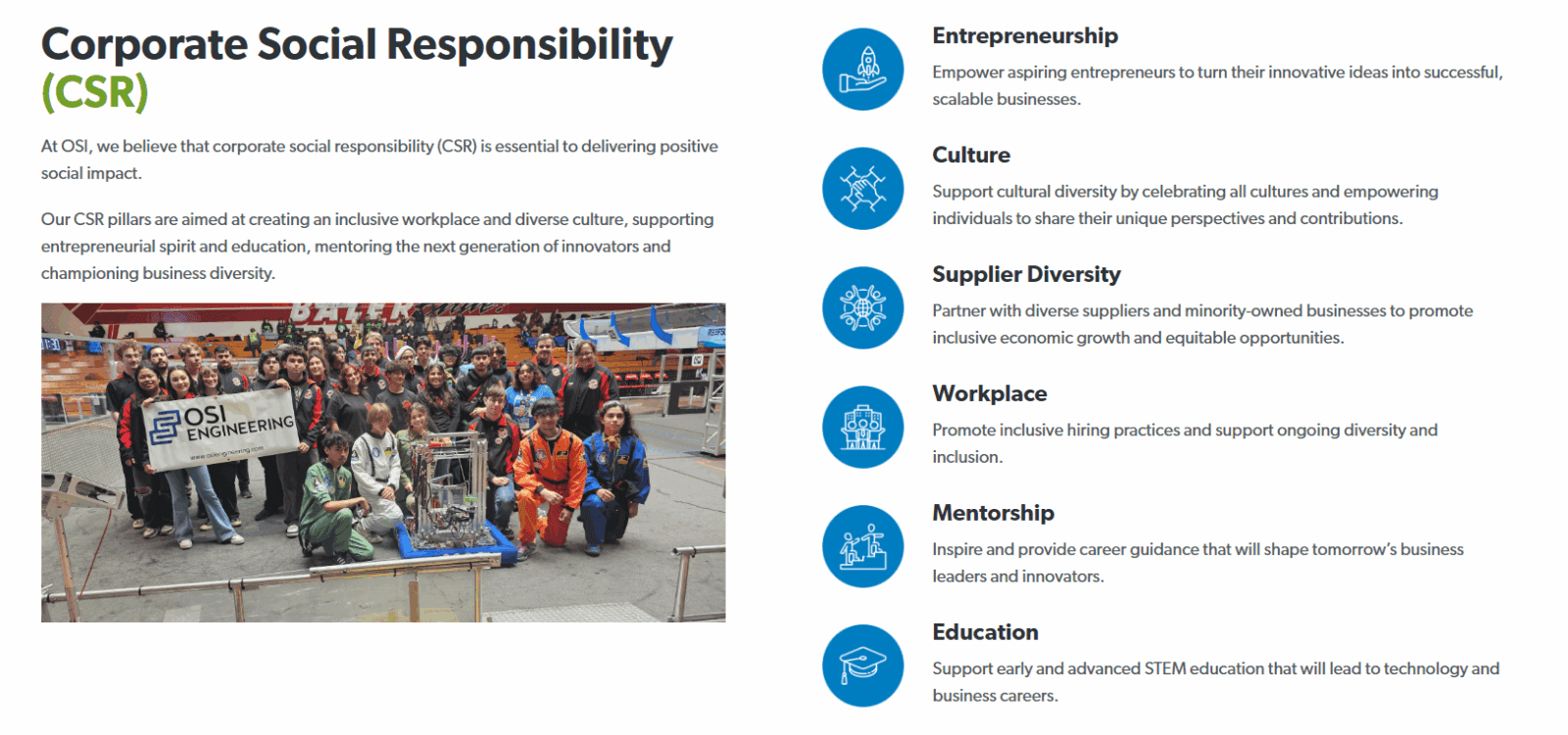 Social Impact | OSI Engineering